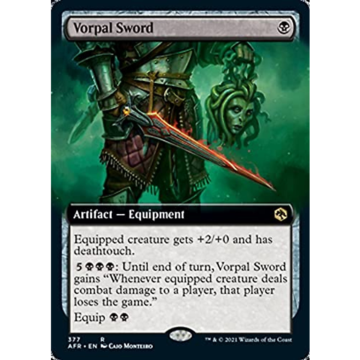 Magic: the Gathering - Vorpal Sword (377) - Extended Art - Foil - Adventures in The Forgotten Realms