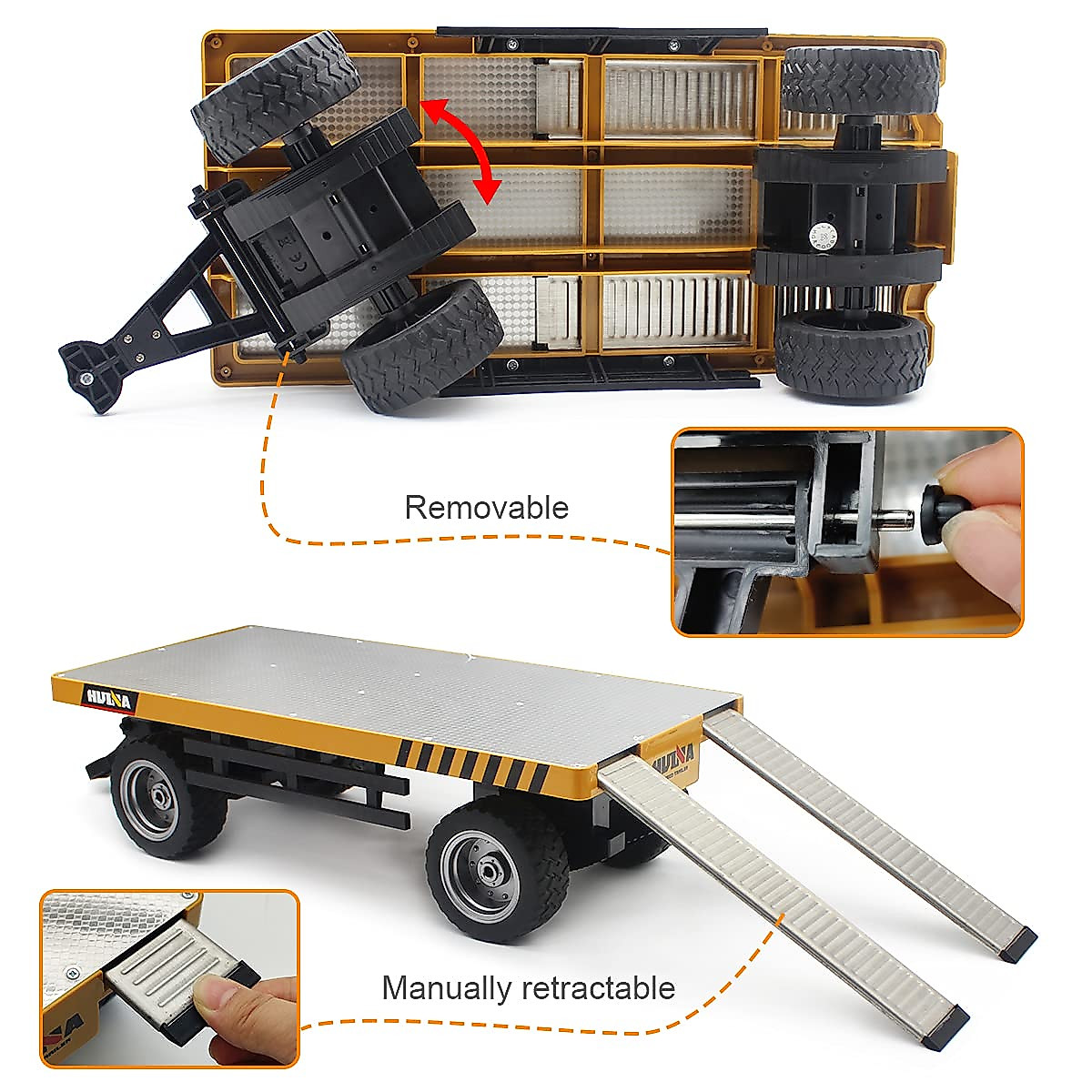 Mostop Remote Control Forklift 1/10 Scale RC Forklift with Metal Carrier Slab, 2.4Ghz RC Construction Engineering Forklift Toy Warehouse Truck Vehicle 10 Channel Toy Forklift with 2 Pallets & Lights