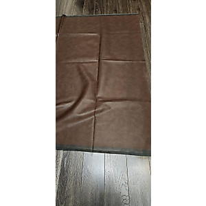 NAT Leathers | Pebblegrain Vegan Leather PU (Peta Approved Vegan) | 1 Yard (36 inch x 54 inch) Cut by Yard | Synthetic Pleather 0.9 mm Upholstery | 36"x54" (Cacao Brown)