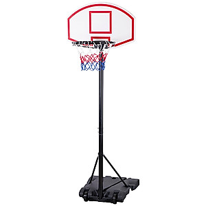 Kids Portable 5.4-7 Ft Height Adjustable Basketball Hoop Stand, 28 Inch Backboard, Basketball Goals Indoor/Outdoor