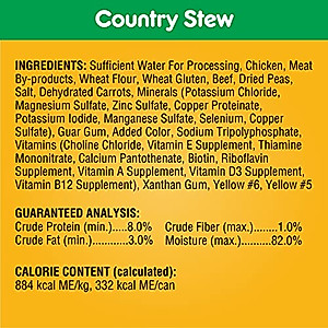 PEDIGREE CHOICE CUTS IN GRAVY Adult Canned Soft Wet Dog Food Variety Pack, Country Stew and Chicken & Rice Flavor, 13.2 oz. Cans 24 Pack
