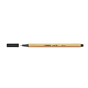 Stabilo Fineliner Pen, Fine Point Pen of 0.4 mm black ink Stabilo Point 88. (3 Pcs./ Pack)