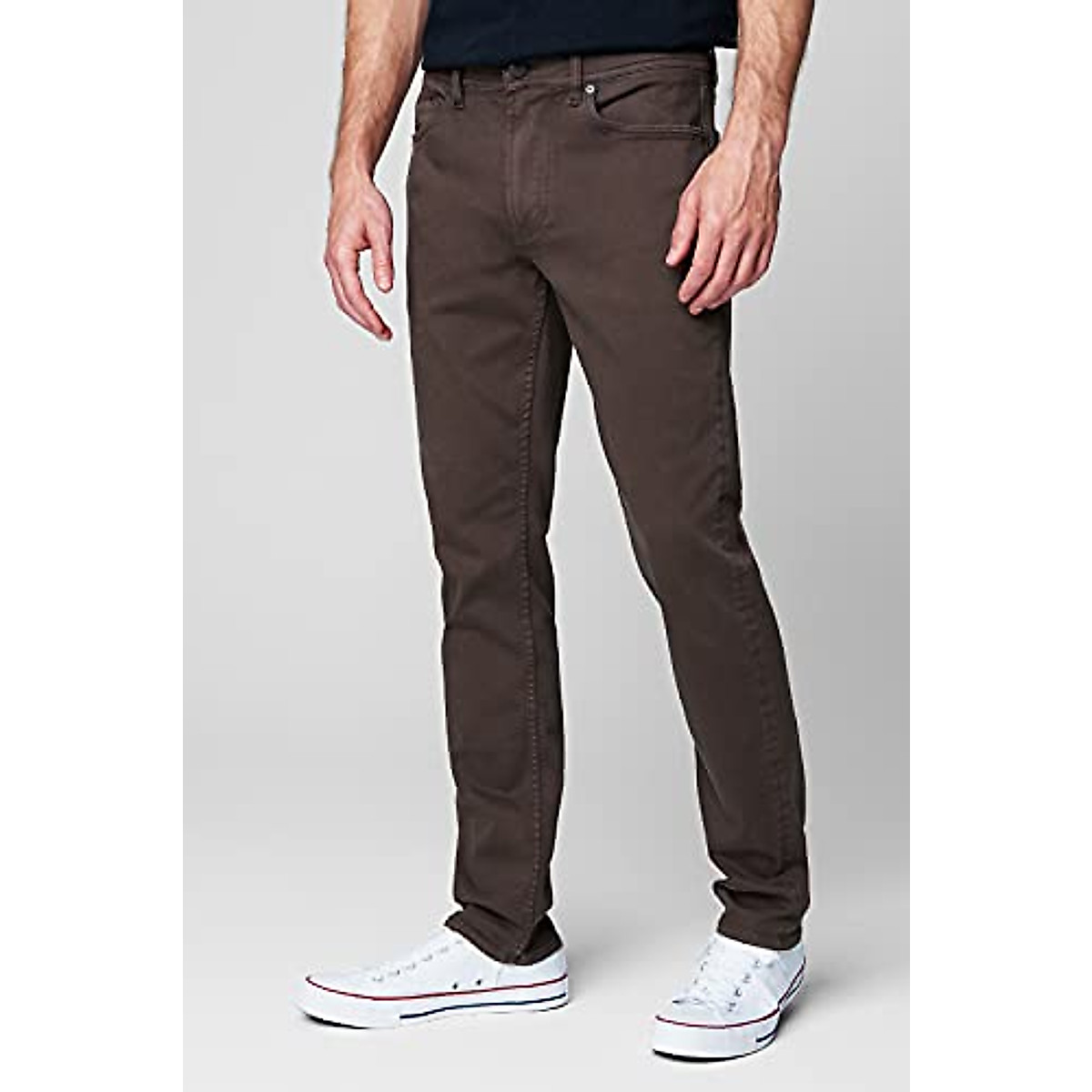 [BLANKNYC] mens Slim Fit Flat Front Tapered Jean With Basic 5-pocket Detail Casual Pants, Turkish Coffe, 32 US
