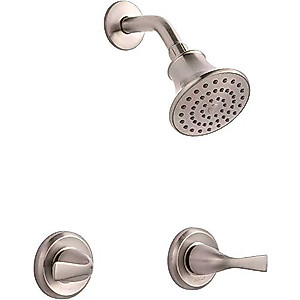 Premier 3552604 Sanibel Two-Handle Shower-Only Faucet, Brushed Nickel, 7.384 " x 7.384 " x 7.384"