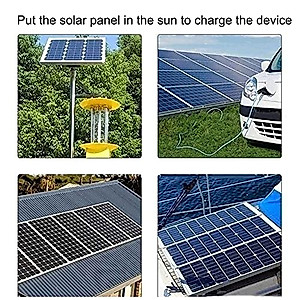 Flexible Solar Panel Kit, 40W 18V Monocrystalline Silicon Solar Charger Module IP65 Waterproof with English Manual