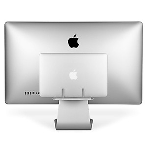 Twelve South Backpack for iMac and Apple Displays | Hidden Storage Shelf for Hard Drives and Accessories (Silver)
