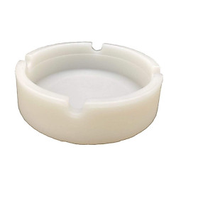 LAJIAOZ 1Pcs Silicone Ashtray With High Temperature Heat Resistant,Luminous,Soft Fluorescent Premium Silicone Rubber,Portable Round Design,Ashtray Sturdy Glow in Dark