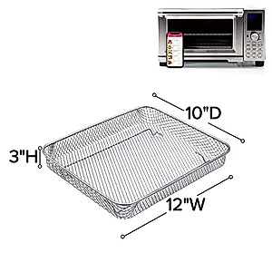 Nuwave Air Fry Basket for the NuWave Bravo XL, Air Fryer Toaster Oven Basket Accessories for French Fry and Frozen Food