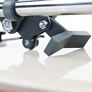 TILER 14 Inch Manual Tile Cutter, Professional Porcelain Ceramic Tile Cutter with Chrome Plated Solid Rails, Tungsten Carbide Cutting Wheel, Adjustable Fence Gauge, Anti-Skid Feet 8103E-2
