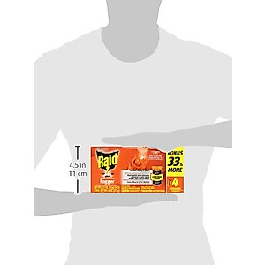 S C JOHNSON WAX 74251 Raid Fogger, 4-Pack, 1.5-Ounce