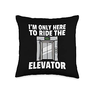 Elevator Buttons Lover Elevator Buttons Mechanic Technician Throw Pillow, 16x16, Multicolor