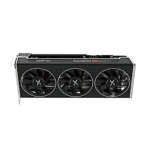 XFX Speedster MERC308 Radeon RX 6650XT Black Gaming Graphics Card with 8GB GDDR6 HDMI 3xDP, AMD RDNA 2 RX-665X8TBDY