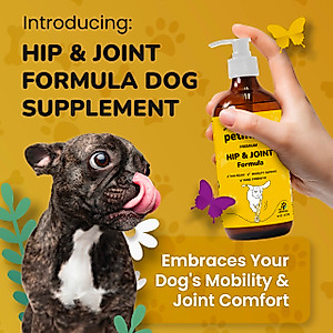 PetMade Dog Hip and Joint Supplement - Junior and Senior Dog Supplements for Mobility, Flexibility Support and Bone Strength, Deluxe Glucosamine Chondroitin for Dogs, 16 oz