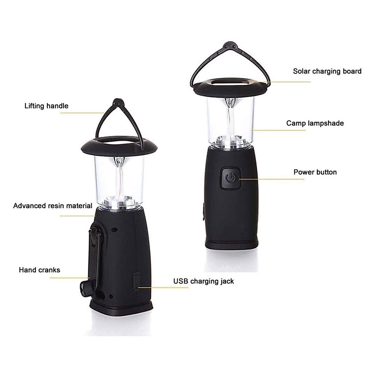 HHWKSJ Lantern Camping Lantern Battery Powered Lights for Power Outages, Home Emergency, Camping, Hiking, Camping Accessories, Portable & Lightweight