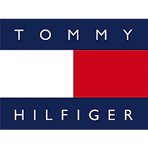 Tommy Hilfiger Men's 5 Pack Allover Flag Pattern Dress Crew Socks, Classic Black, Shoe Size 7-12