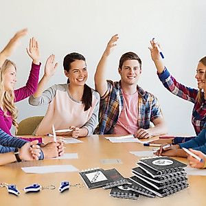 Qilery 72 Pcs Detective Spy Party Favors Include Mini Spiral Notebooks Flashlights With Keychain Invisible UV Light Pens ID Card Holders for Escape Room Birthday Party Supplies Decorations