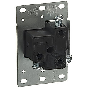 Leviton 5374-S00 50 Amp, 250 Volt, Flush Mounting Receptacle, Straight Blade, Industrial Grade, Grounding, Black, 1-Pack
