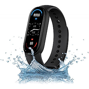 Xiaomi Mi Smart Band 6 40% Larger 1.56'' AMOLED Touch Screen, Sleep Breathing Tracking, 5ATM Water Resistant, 14 Days Battery Life, 30 Sports Mode, Fitness, Steps, Sleep, Heart Rate Monitor