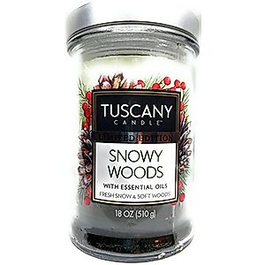 Tuscany Candle Limited Edition Snowy Woods 18 Ounce Jar Candle