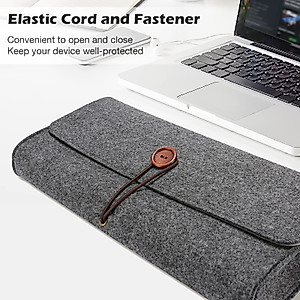 ProCase Felt Pouch Sleeve for Steam Deck, Portable Travel Storage Bag Ultra Slim Carrying Case Cover for Valve Steam Deck 2021 Release –Black