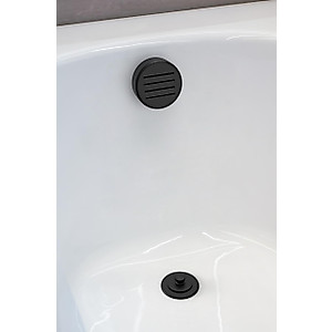 Olympia D-820T-MB Overflow and Waste Drain Trim Kit Matte Black