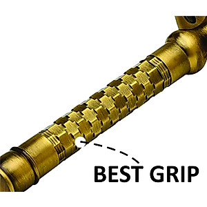 Pearl Shaving Double Edge Close Comb Safety Razor made with Brass metal- Premium DE Shaving Razor | Heavy Duty Razor Handle | Classic & Traditional Razor | Shaving Kit for Men| Father's day Gift