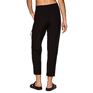 Avalanche Women's Ripstop Pant with UPF 50 Protection Everyday Hiking Ankle Pant with Pockets Quick Drying Pant for Hiking, Golf, Travel Black M