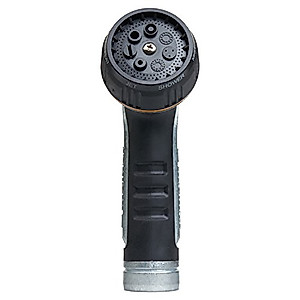 Melnor 65020-AMZ Metal Nozzle with QuickConnect Product Adapter Set, Multi-Pattern, Heavyweight Rear Trigger