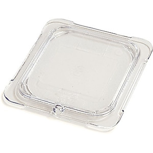 Carlisle FoodService Products 10316U07 StorPlus Sixth Size Polycarbonate Universal Flat Surface Food Pan Lid, Clear