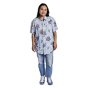 Disney Lilo & Stitch Snow Angel Camp Shirt, Unisex, XX-Large