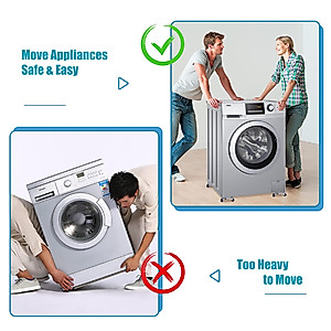 MaxxHaul 50535 4-Pack 6" Steel Tri-Dolly, 300 lb. Capacity