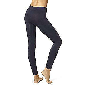 HUE Women's Seamless Leggings, Assorted Hosiery, Black, Medium-Large US