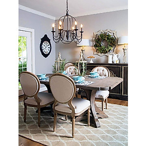 LVWIT B11 LED Edison Filament Bulb Non-Dimmable 5.5W(60 Watt Equivalent), E12 Candelabra Base 2700K Warm White Candle Light Bulb, UL-Listed (6 Pack)