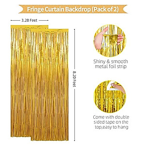 50th Birthday Decorations Men, Black and Gold 50th Birthday Balloons, Banner and Birthday Cake Topper, Happy 50 Birthday Decorations for Men