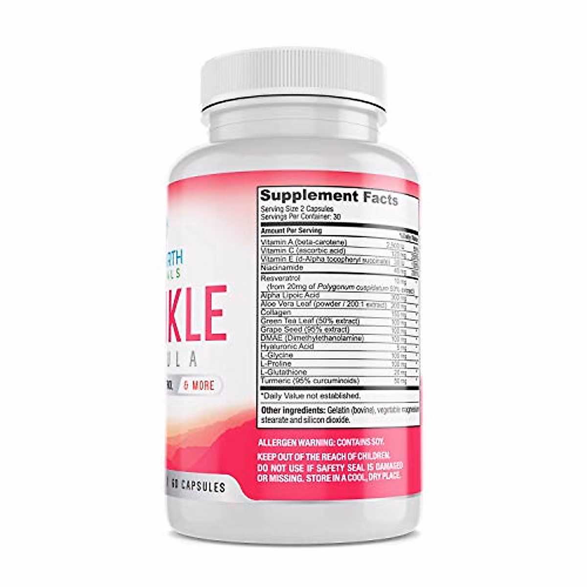 Wrinkle Formula Advanced Anti-Aging, Beauty Supplement, with Collagen, Antioxidants, Glutathion, Resveratrol, and More