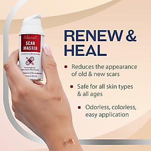 Ebanel Advanced Silicone Scar Gel with Allantoin, Emu Oil, Vitamin E and Onion Extract, Medical-Grade Cream for Old & New Scars from Surgeries, C-Section, Injuries, Burns, Keloids & More