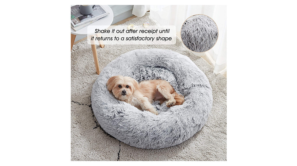 Calming Dog & Cat Bed - Cozy Cuddler for Comfort