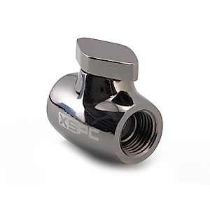 XSPC G1/4" Ball Valve, Black Chrome