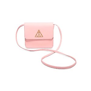 Hot Topic Harry Potter Pink Deathly Hallows Crossbody Bag