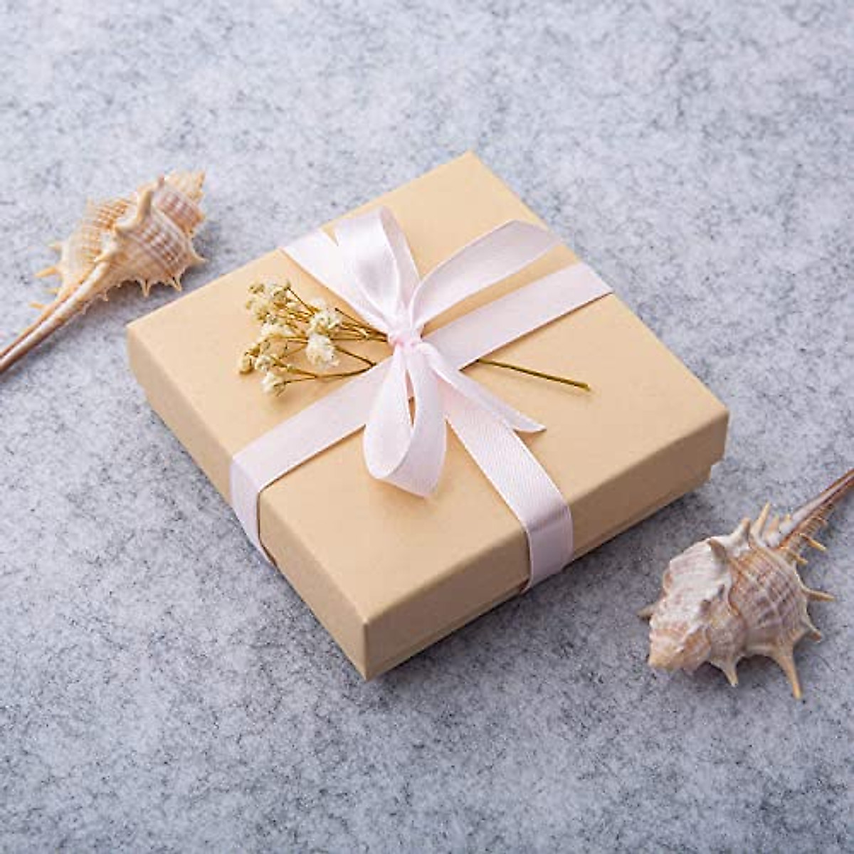 GEFTOL Jewelry Gift Boxes 20 Pack 3.5x3.5x1 Inch Cardboard Jewelry Boxes,Small Gift Boxes for Jewelry Earrings Necklaces Handmade Bangles Bracelets(Brown)