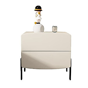 YUZZI Bedroom Table Simple Modern Bedside Table Light Luxury Style Art Design Furniture Bedroom (Color : 2)