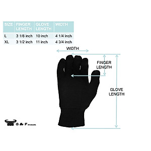 Heavy Weight 9OZ. Cotton Brown Jersey Work Gloves, Knit Wrist, Sold by Dozen (12-Pairs) - X-Large
