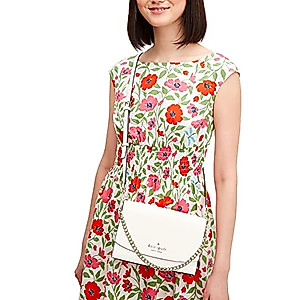 Kate Spade Carson Saffiano Leather Convertible Crossbody Bag (Parchment)