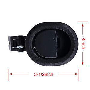 Universal Recliner Release Pull Handle, Oval Plastic Sofa Chair Replacement Parts Without Cable Fits 3mm