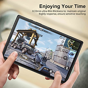 SPARIN 3 Pack Screen protector for Samsung Galaxy Tab A8 10.5 Inch, Tempered Glass Screen Protector for Galaxy Tablet A8 2022, Anti-Scratch