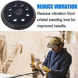 5 Inch 8 Hole Hook and Loop Replacement Sanding Pad for Makita BO5010, BO5030K, BO5031K, BO5041K Sander Backing Pad- 1 Pack