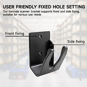 VENREA Barcode Scanner Bracket, Barcode Reader Bracket Wall Mounted Access Device Suitable for Tera Pro Barcode Scanner 2D QR 1D Barcode Reader, Symbol Zebra Honeywell Intermec Motorola