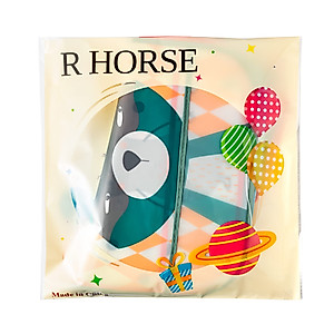 R HORSE 5Pcs Long Sleeved Bib for Babies Toddlers Waterproof Sleeved Bib with Great Capacity Pocket Cartoon Baby Bib Infants Feeding Bibs with Elephant Bear Fox Pattern for Baby Shower Age 6-36 months