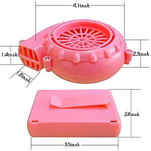 Wittocs Pink Costume Fan Mini Blower Fan for Dinosaur Halloween Inflatable Blow Up Costume(Upgraded Version)