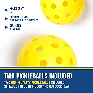 Ultimate Youth Pickleball Set with Net, Paddles, and Balls - Start Playing Pickleball Today with This Complete Junior Kit for Boys and Girls Ages 5 to 12